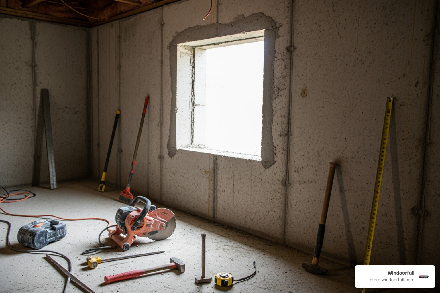 Cutting Basement Wall for Window: 6 Safe Steps to Master – Windoorfull ...