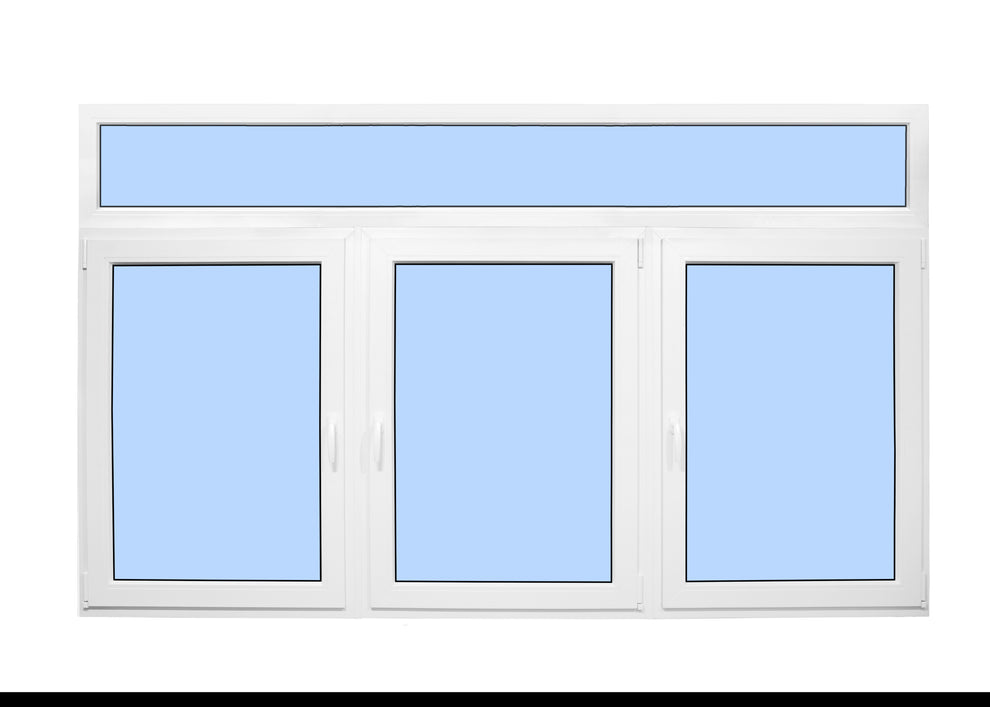 Triple Sash Window with Transom – Windoorfull Imports Inc